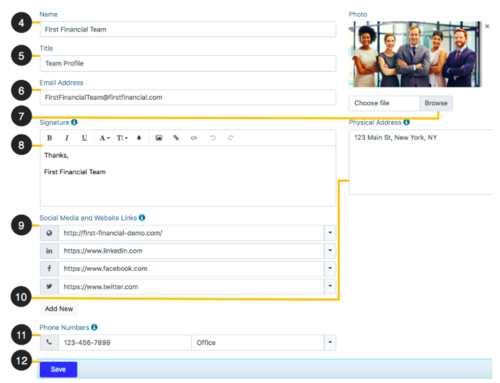 How Do I Create a Team Profile – AdvisorStream